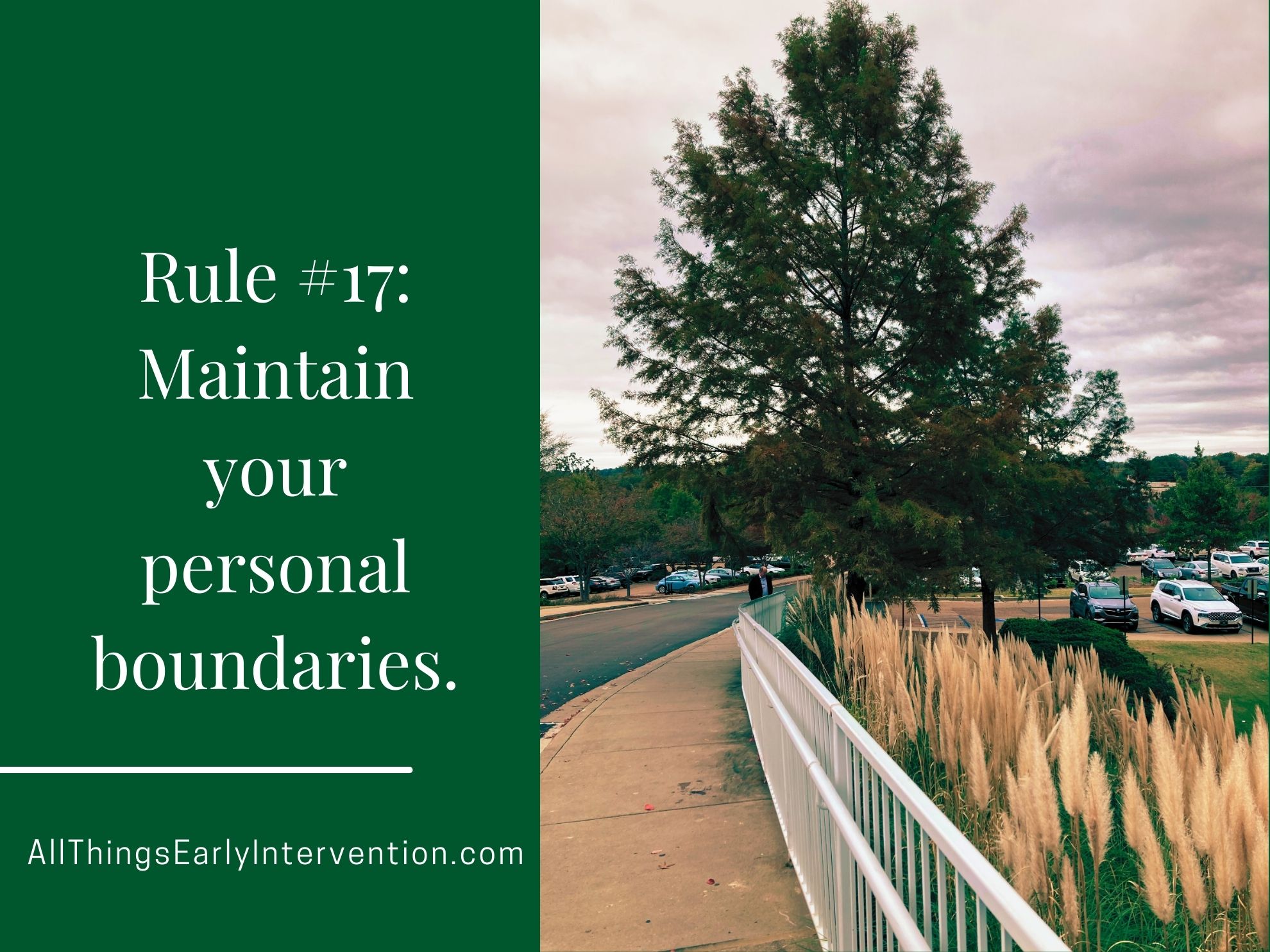 Rule 17: Establish your own boundaries. – All Things Early Intervention