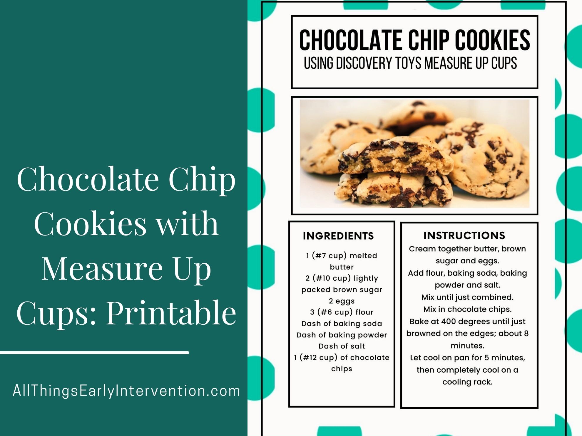 “Measure Up! Cup” Chocolate Chip Cookies Recipe – All Things Early ...