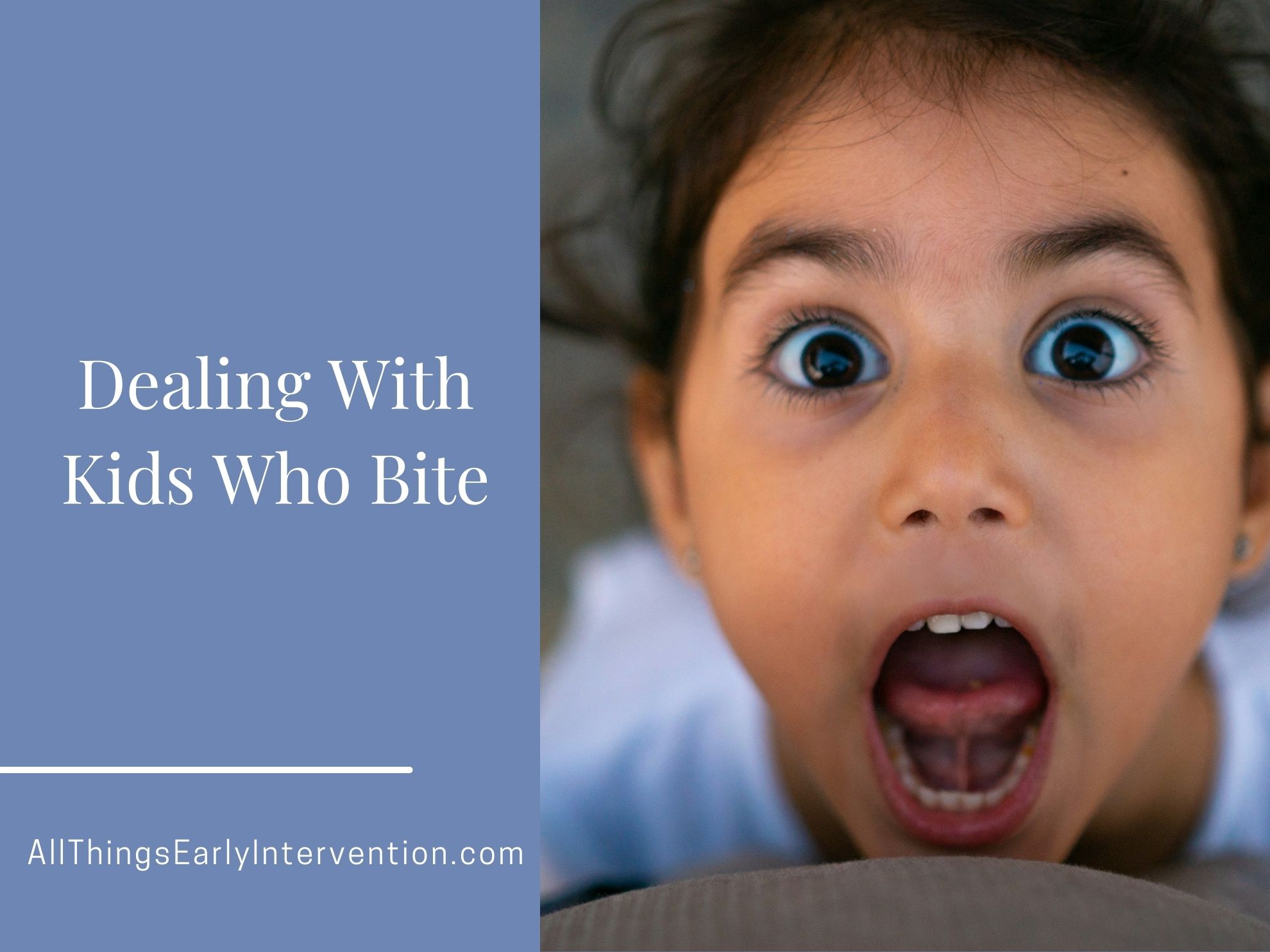 Challenging Behavior: Dealing with Children who Bite – All Things Early ...