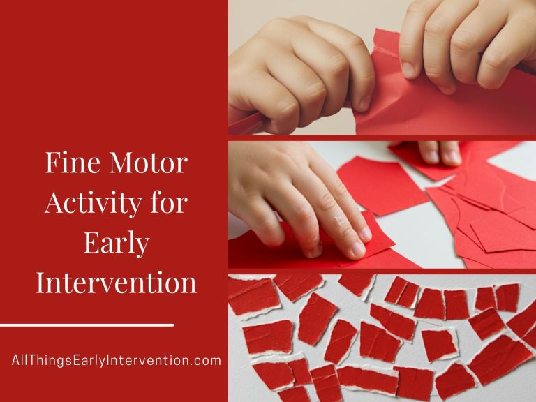 Fine Motor Skills Activity: Tearing And Gluing Paper – All Things Early ...