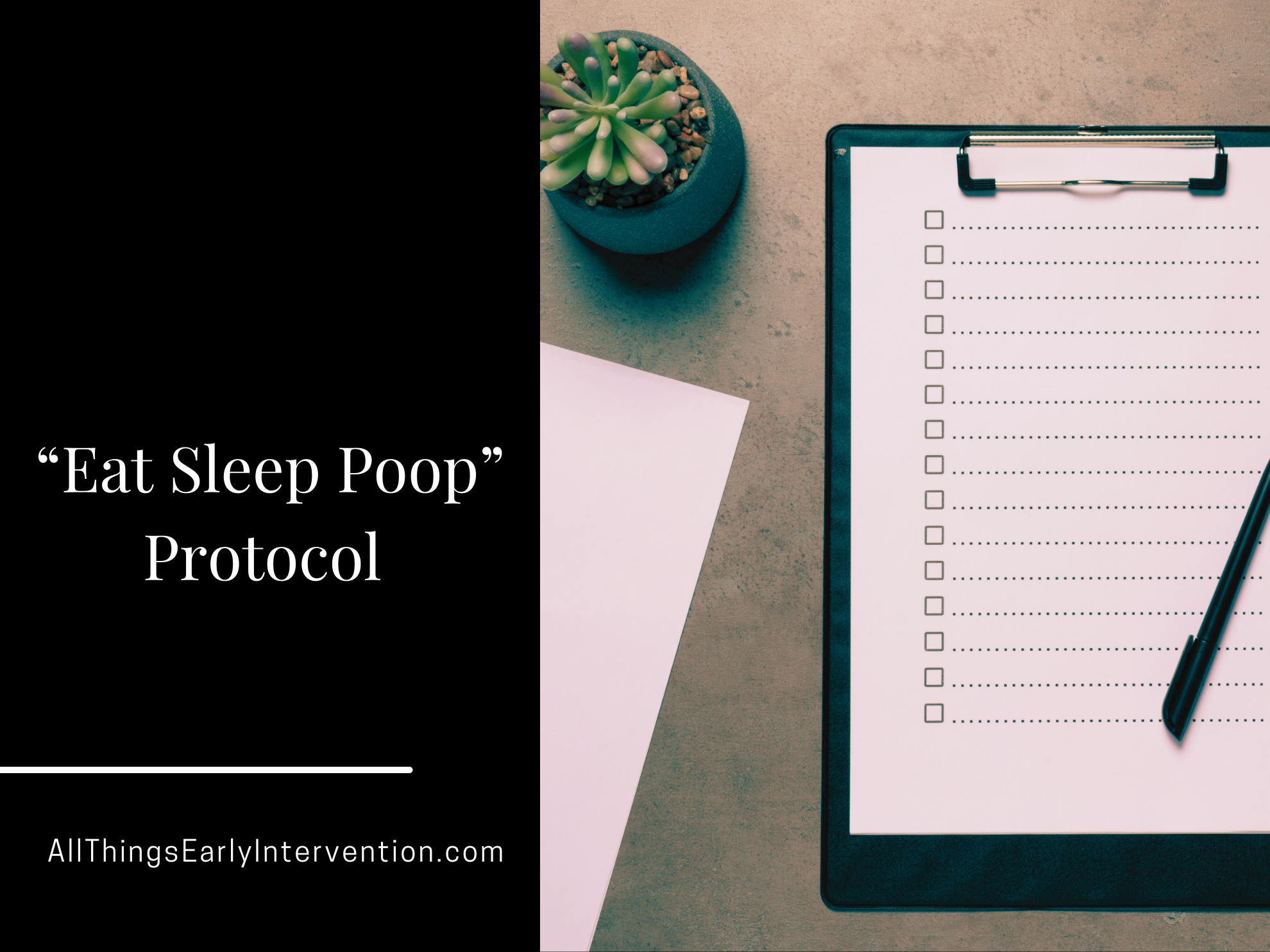 “Eat, Sleep, Poop” Standard Operating Procedure – All Things Early ...