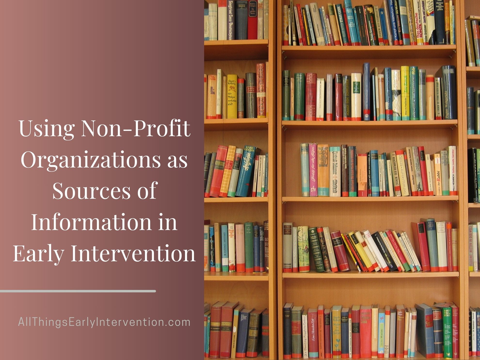 Using Non-Profits as Sources of Information in Early Intervention – All ...